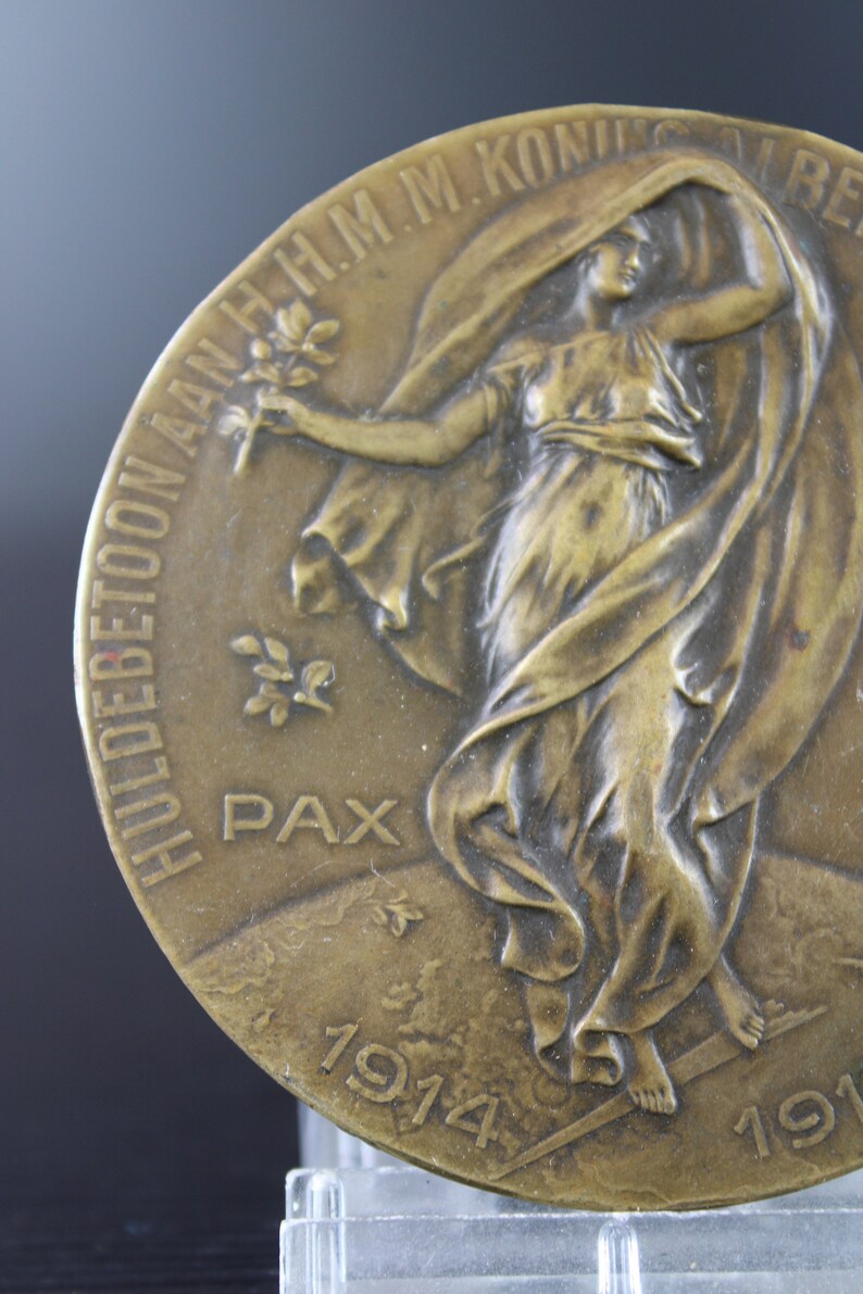 Art Nouveau Bronze Plaque Medallion by Alf Mauquoy - Etsy