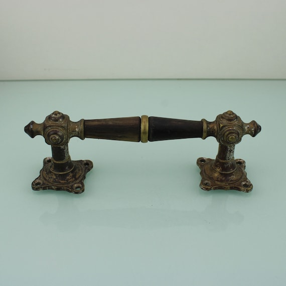 Antique Victorian Brass Wooden Door or Window Handle. - Etsy