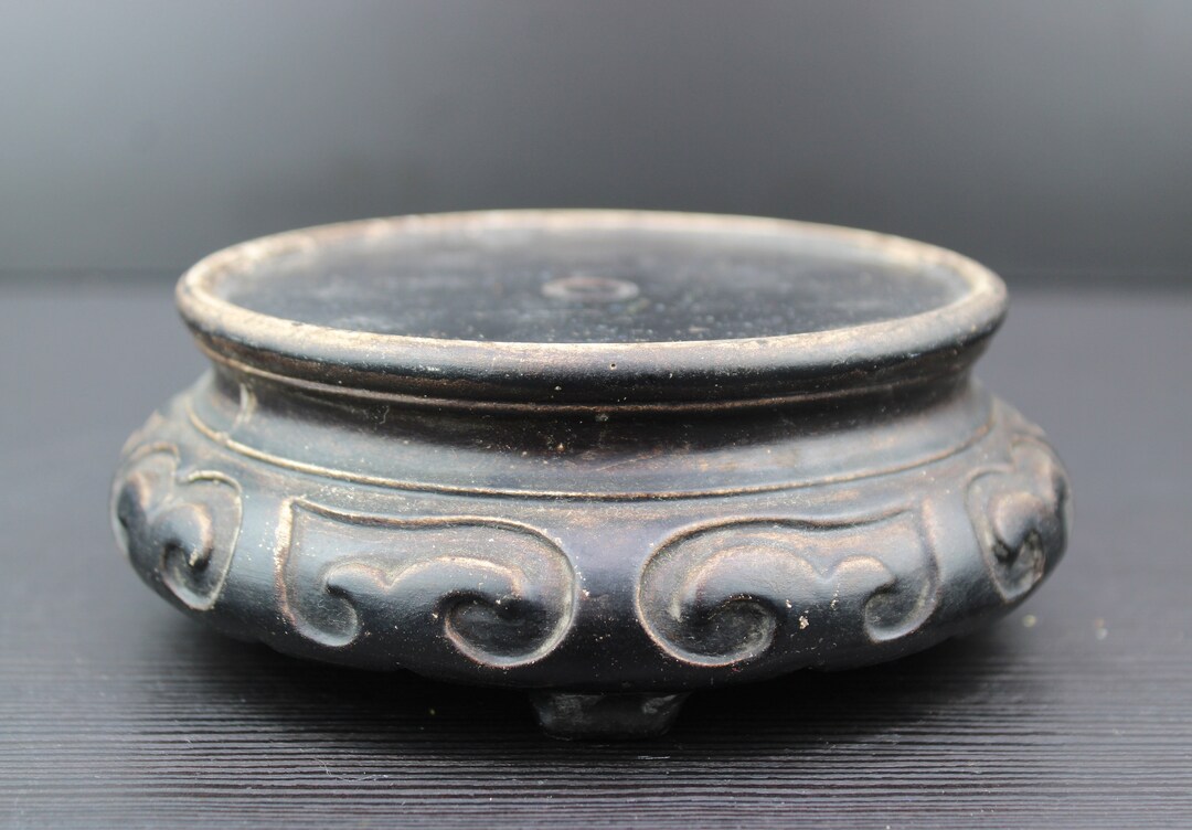 Antique Chinese Porcelain Round Vase Display Stand. - Etsy