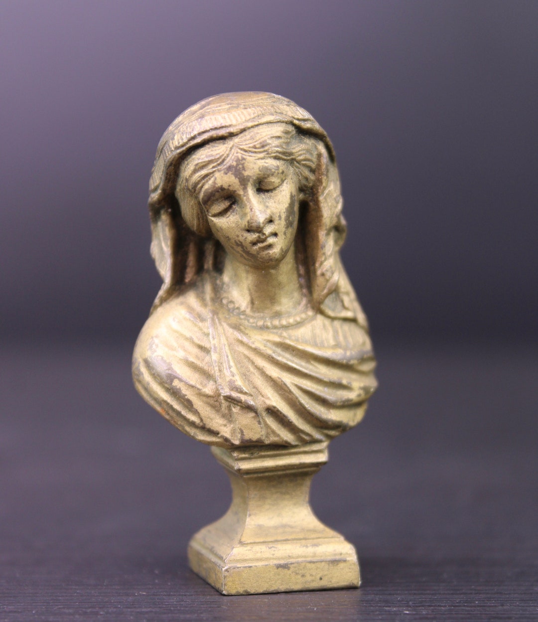 Antique Solid Bronze Lady Maidens Head Wax Seal Stamp. - Etsy