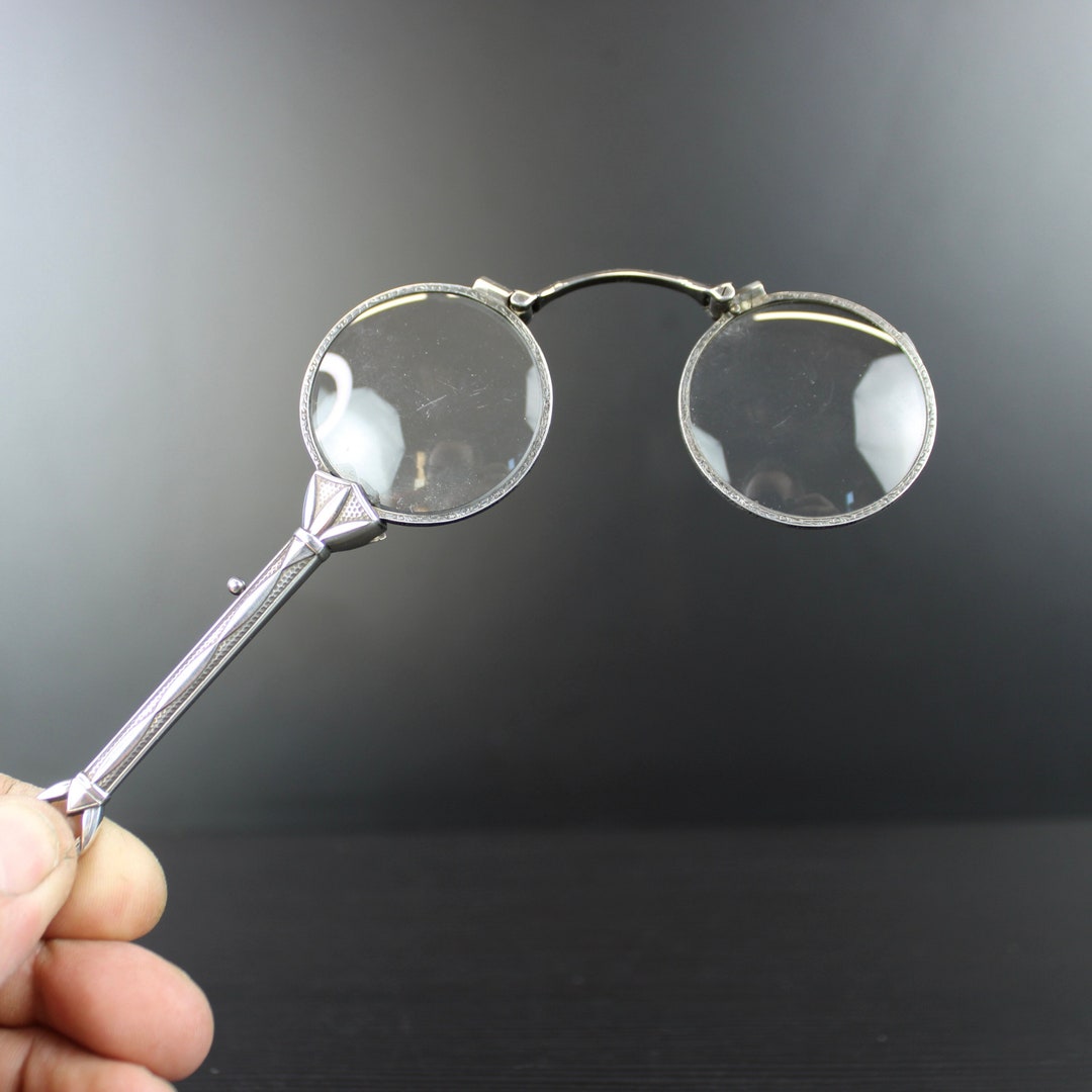 Art Nouveau 935 Silver Foldable Spectacles Glasses. - Etsy