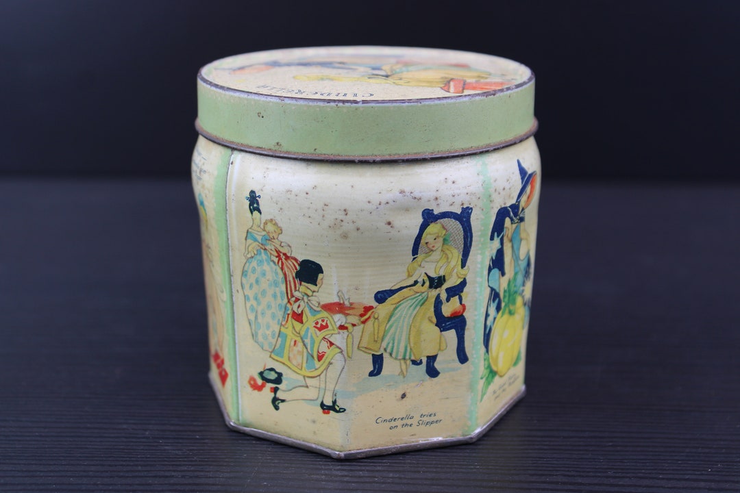 A Vintage Retro Cinderella Candy Storage Tin. - Etsy