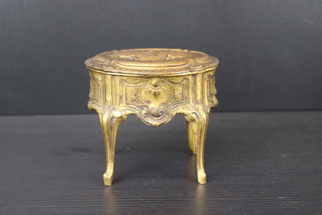 Antique Rococo Gilt Long Leg Trinket Casket Jewelry Box. - Etsy