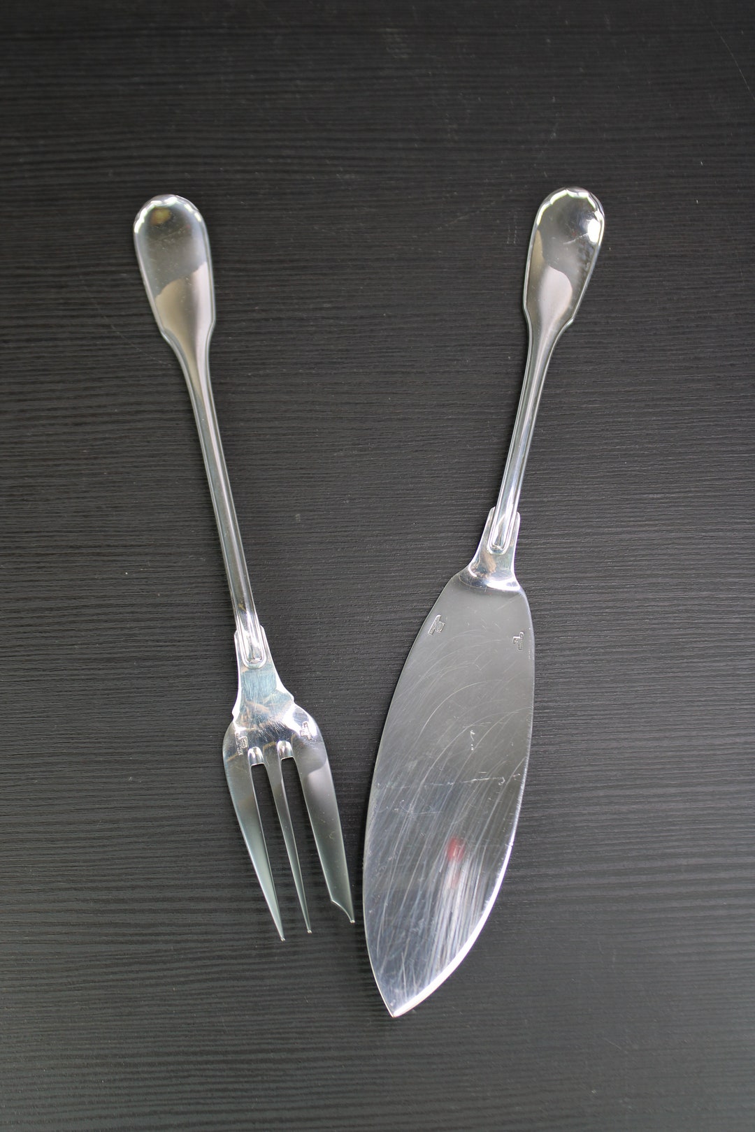 Antique Silver Plated Fish Serving Set by Christofle. - Etsy