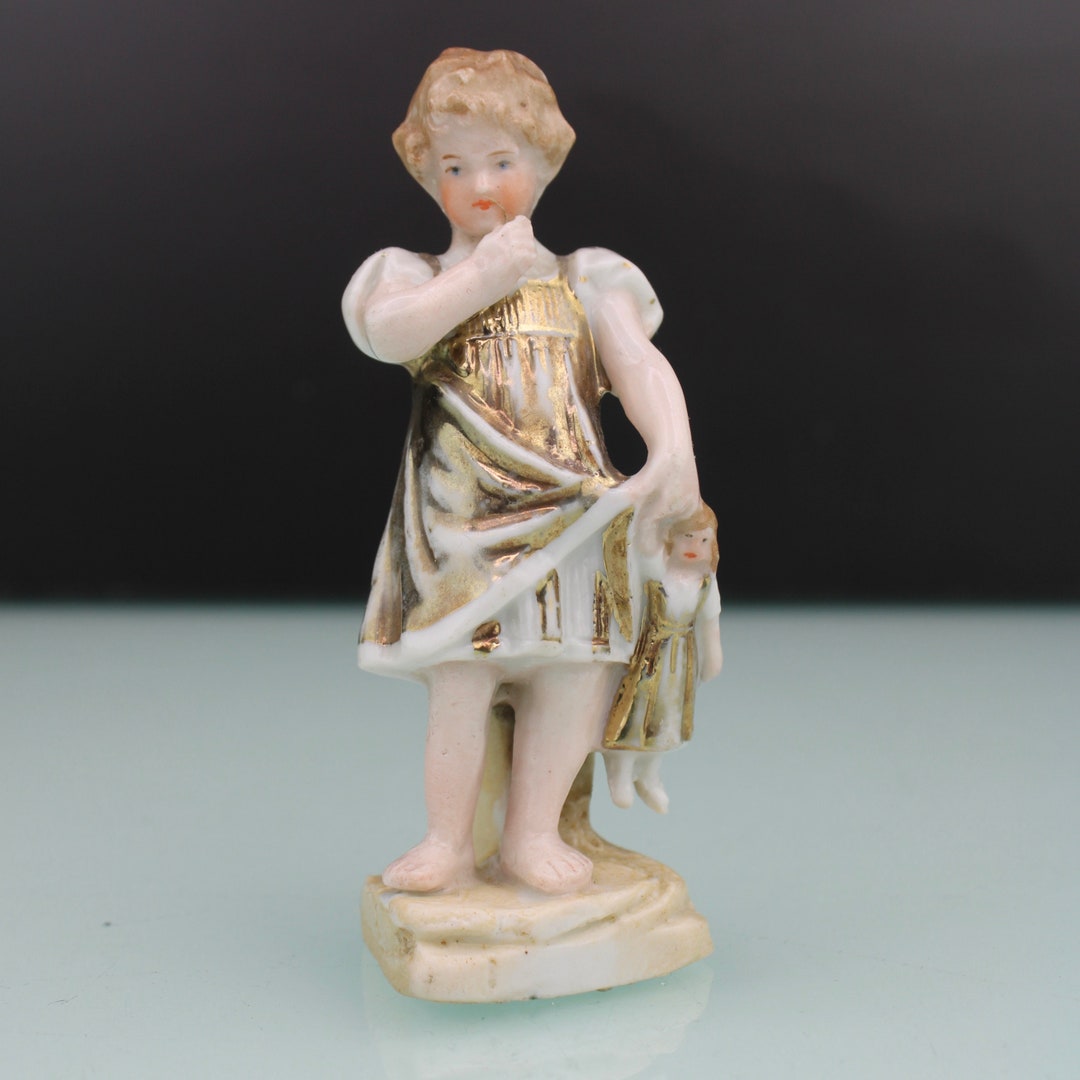 Antique Porcelain Small Girl Figurine. - Etsy