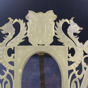 Antique Victorian Engraved Brass Three Way Photo Picture Frame. - Etsy