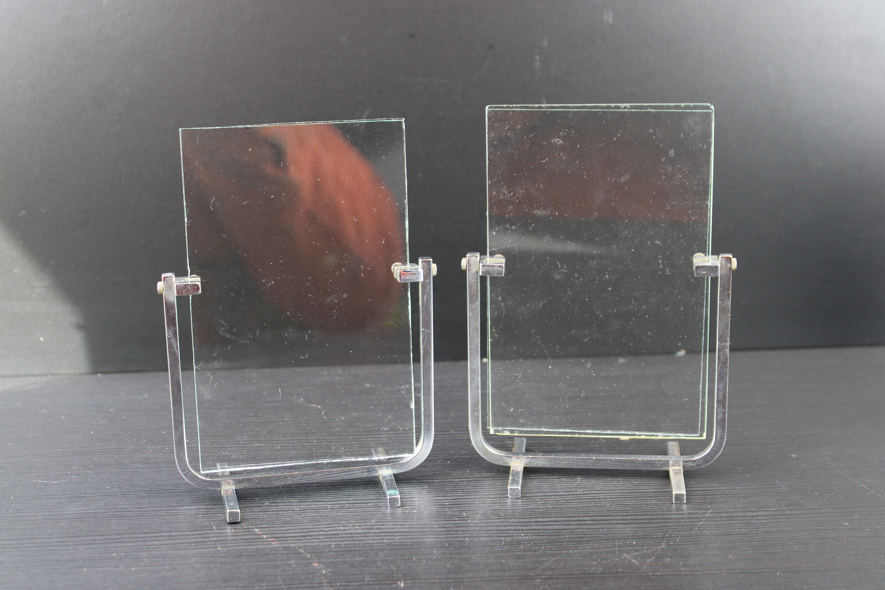 Art Deco Chrome Pair of Movable Photo Picture Frames. - Etsy