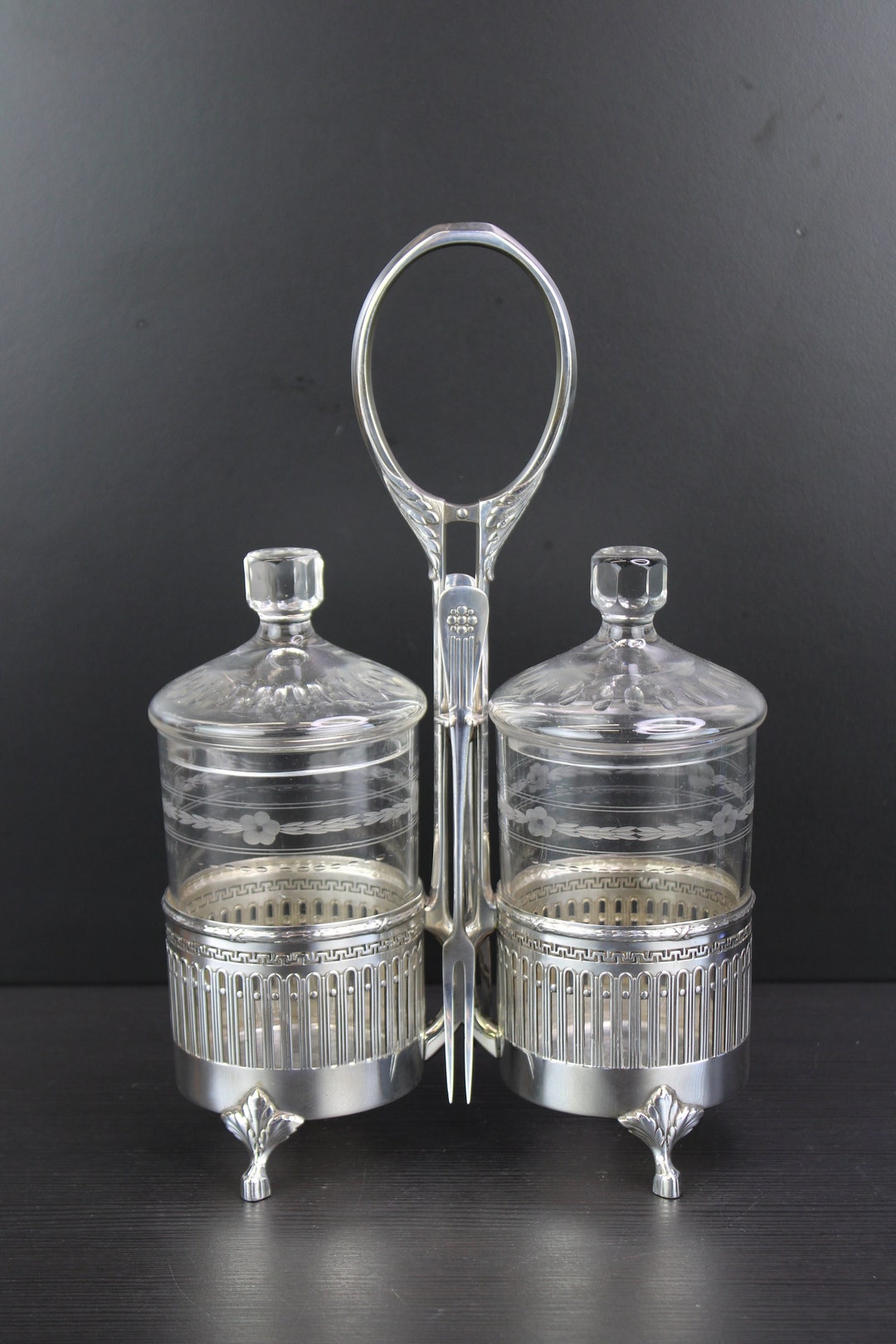 Art Nouveau Floral Silver Plated Pickle Jar by WMF - Etsy