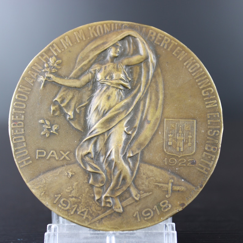 Art Nouveau Bronze Plaque Medallion by Alf Mauquoy - Etsy