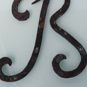 Antique Industrial Curly Wrought Iron Letter R 19th Century - Etsy