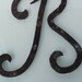 Antique Industrial Curly Wrought Iron Letter R 19th Century - Etsy