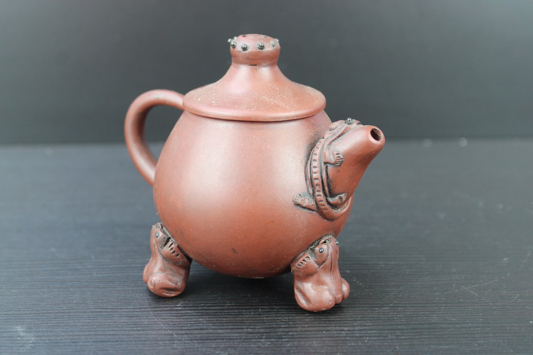 Chinese Yixing Pottery Frog Feet Teapot Marked. - Etsy