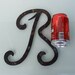 Antique Industrial Curly Wrought Iron Letter R 19th Century - Etsy