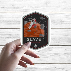 Star Wars Slave 1 Sticker Star Wars Galaxy Stickers Boba Fett Slave One ...