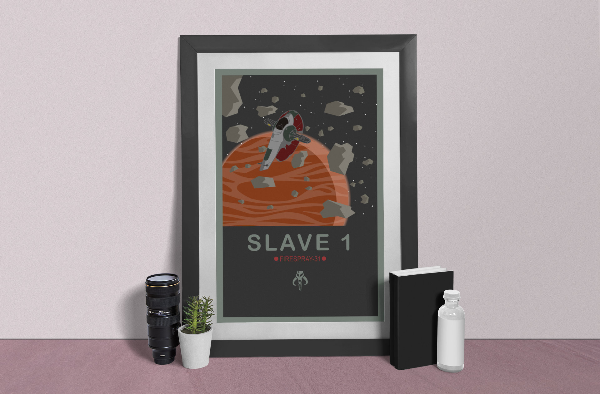 Star Wars Slave 1 Poster Star Wars Ships Art Prints Boba - Etsy