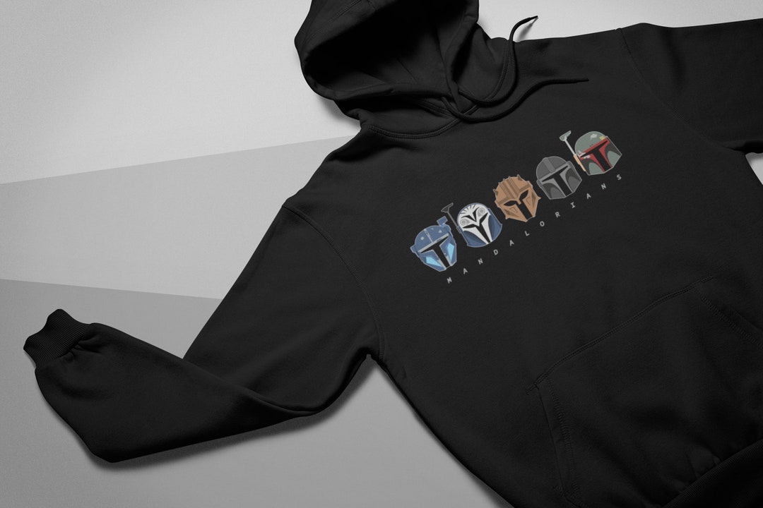 Mandalorian Helmet Hoodie | Star Wars Pullover - Etsy