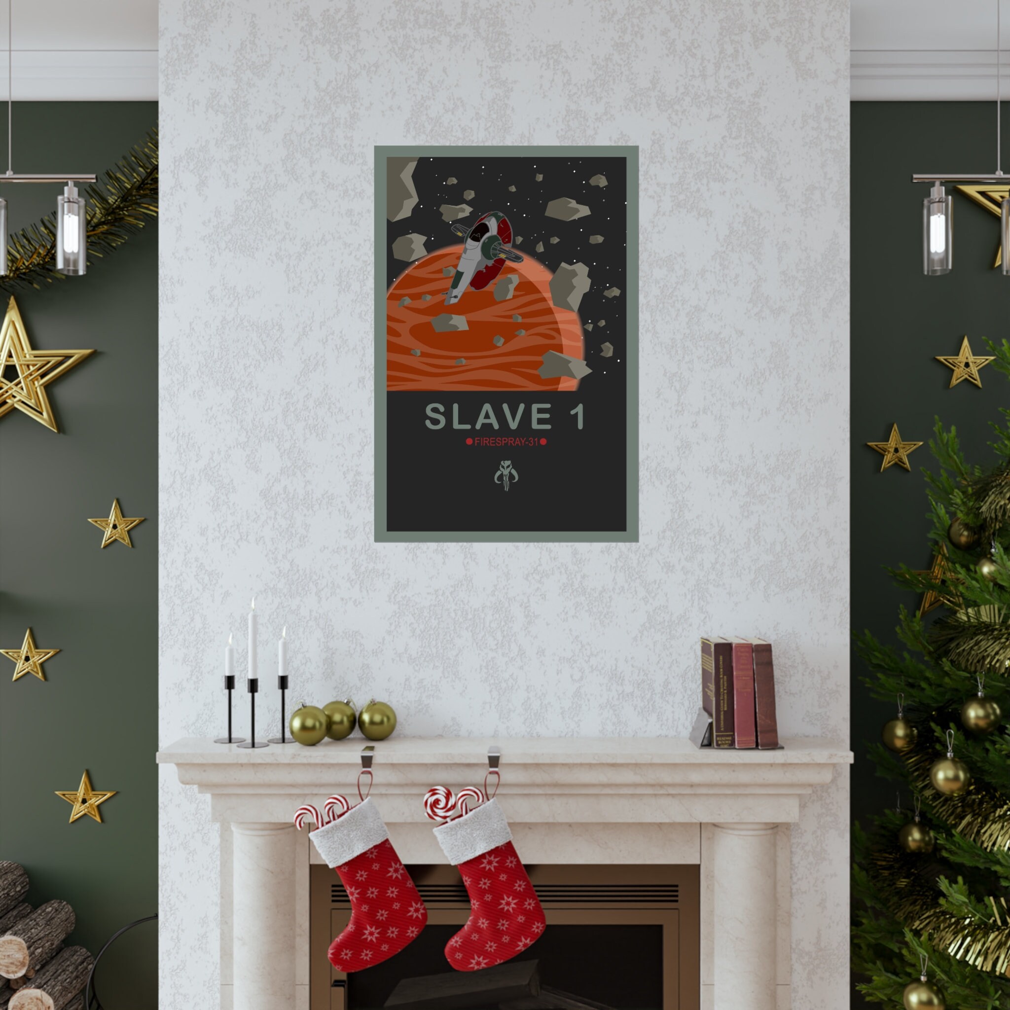 Star Wars Slave 1 Poster Star Wars Ships Art Prints Boba - Etsy