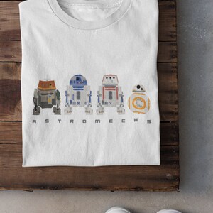 Astromech Droids Shirt | Star Wars Tshirt | R2D2 Chopper R5D4 BB8 ...