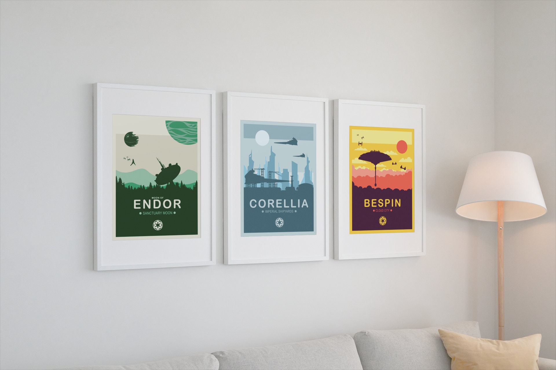 Star Wars Bespin Poster Star Wars Art Prints Cloud City | Etsy