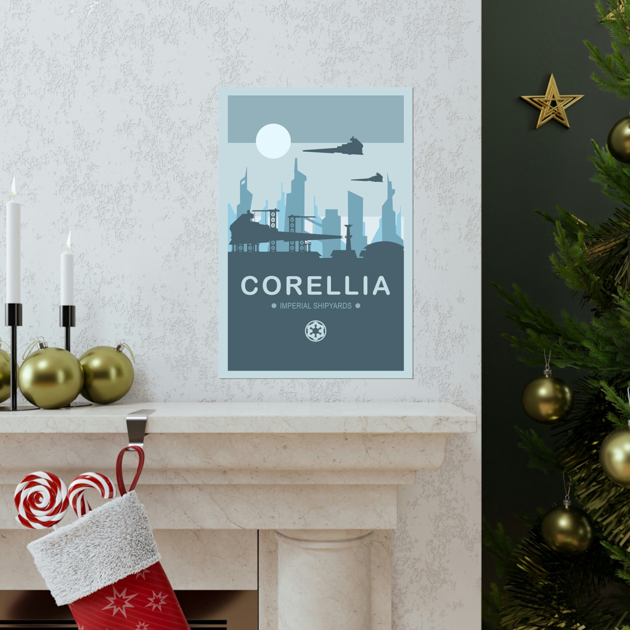 Star Wars Corellia Imperial Shipyards Poster Star Wars Art - Etsy