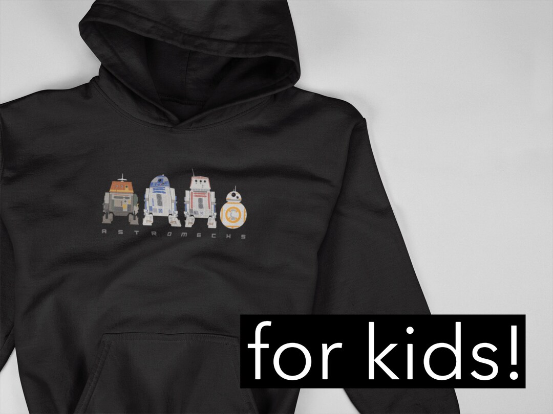 Astromech Droids Hoodie for Kids | Star Wars Sweatshirt | R2D2 Chopper ...
