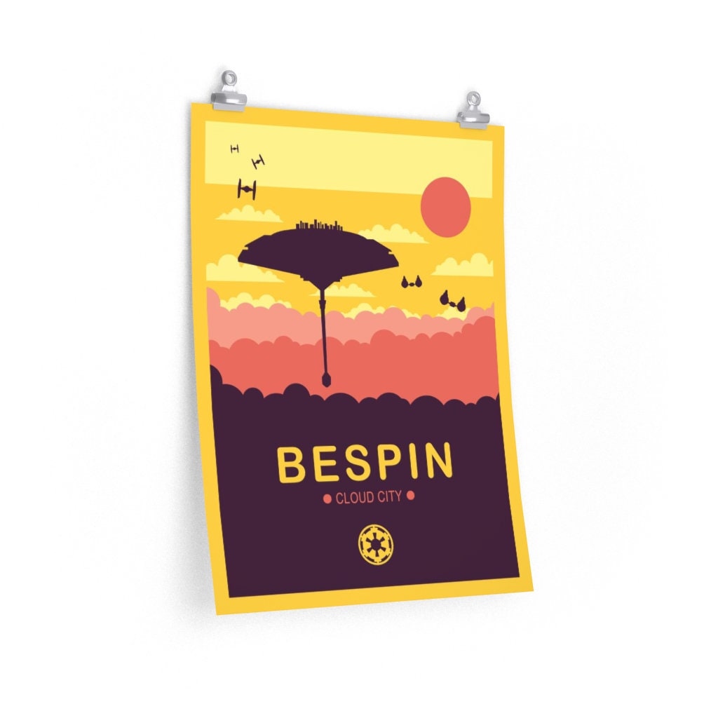 Star Wars Bespin Poster Star Wars Art Prints Cloud City | Etsy