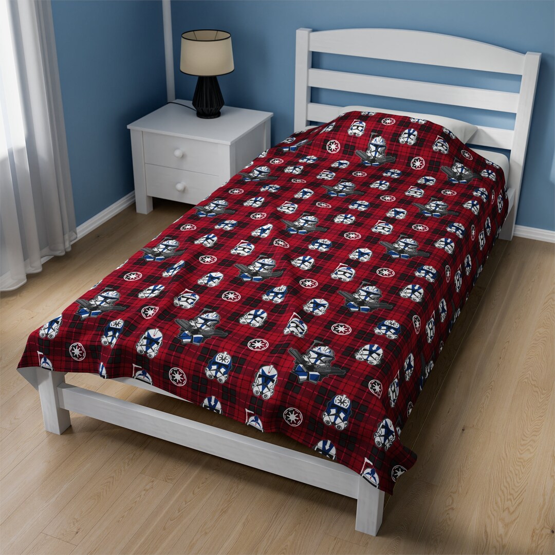 The 501st Legion Plaid Blanket Star Wars Blanket Clone Wars Blanket Rex ...