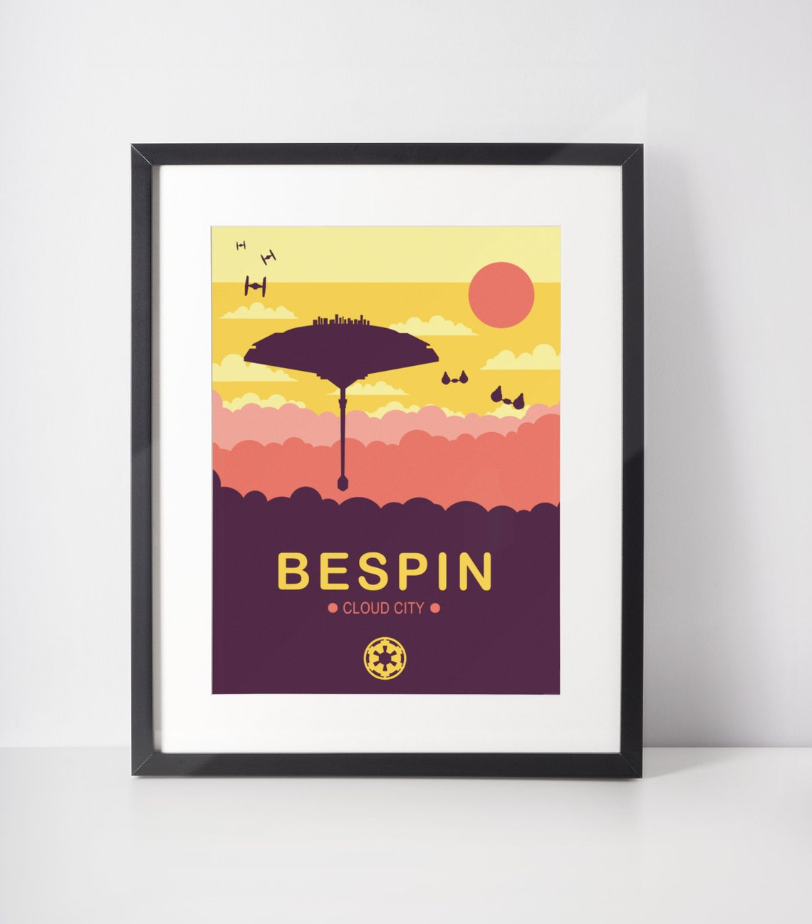 Star Wars Bespin Poster Star Wars Art Prints Cloud City | Etsy