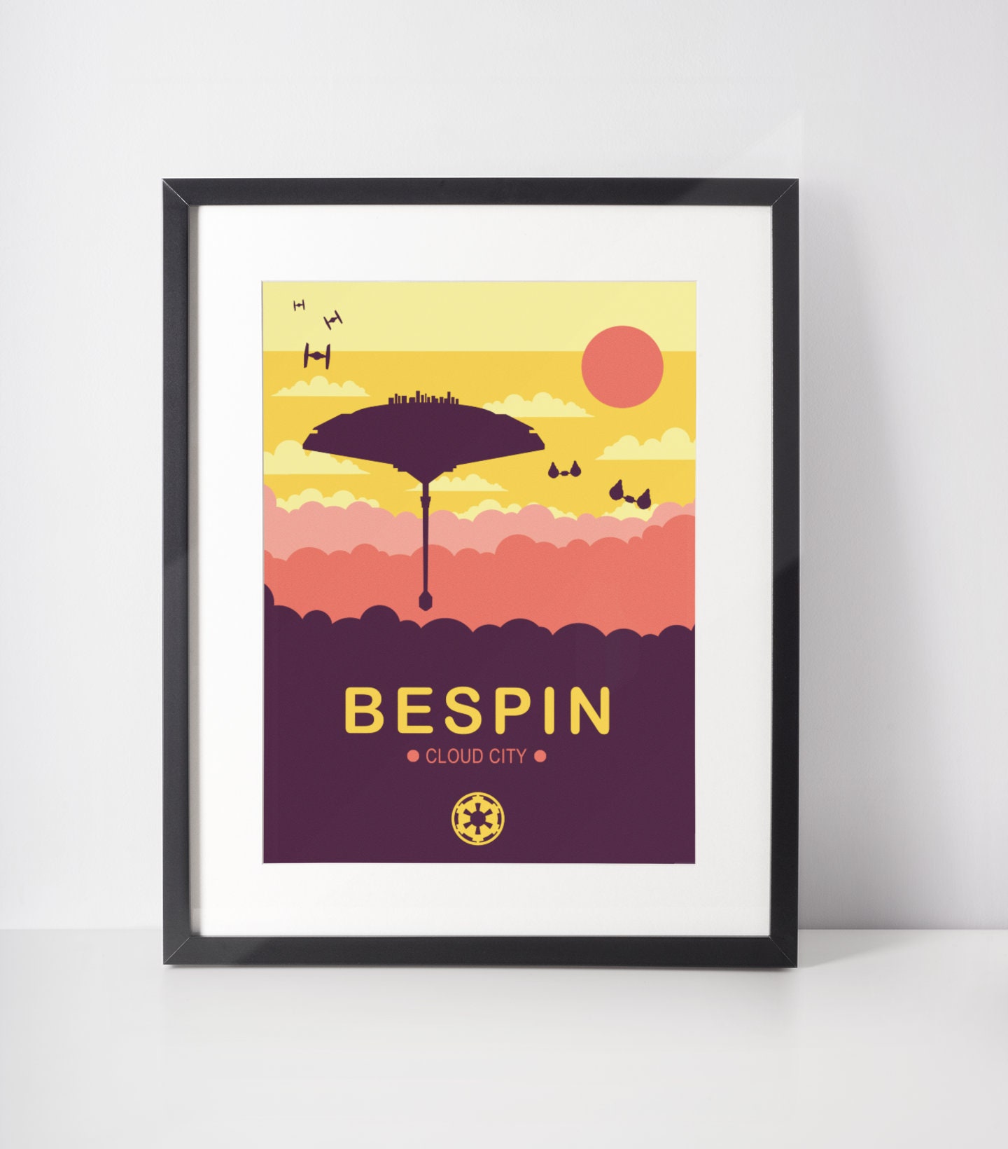 Star Wars Bespin Poster Star Wars Art Prints Cloud City | Etsy