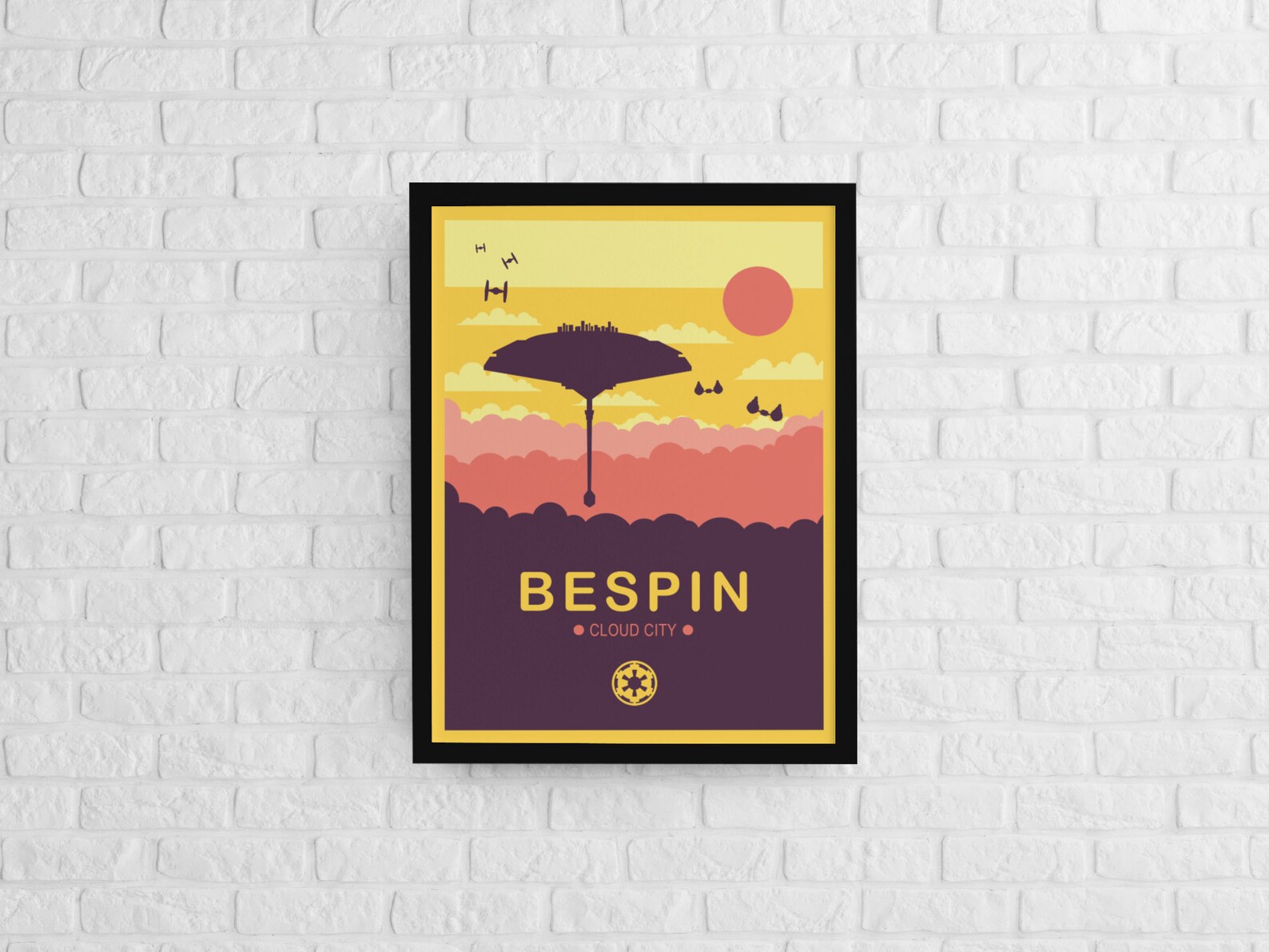 Star Wars Bespin Poster Star Wars Art Prints Cloud City | Etsy