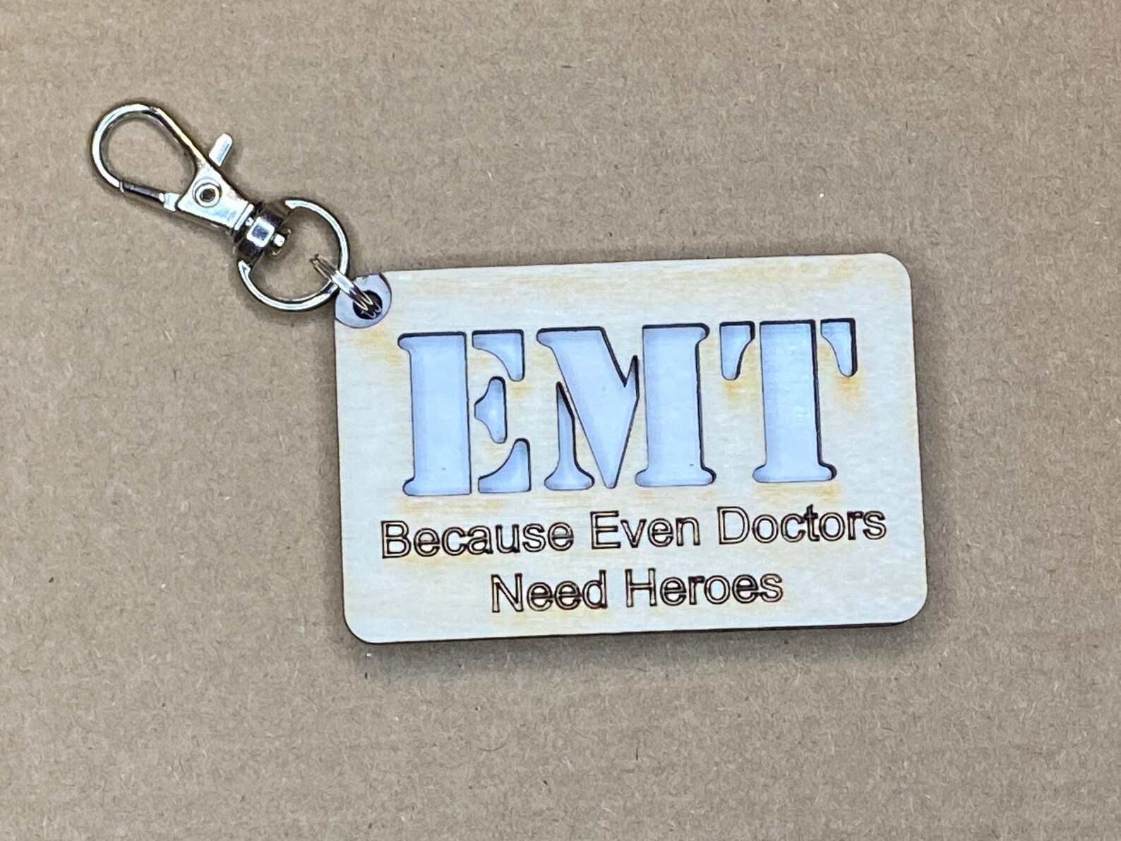 First Responder Law Enforcement Wood Keychain Police EMS - Etsy