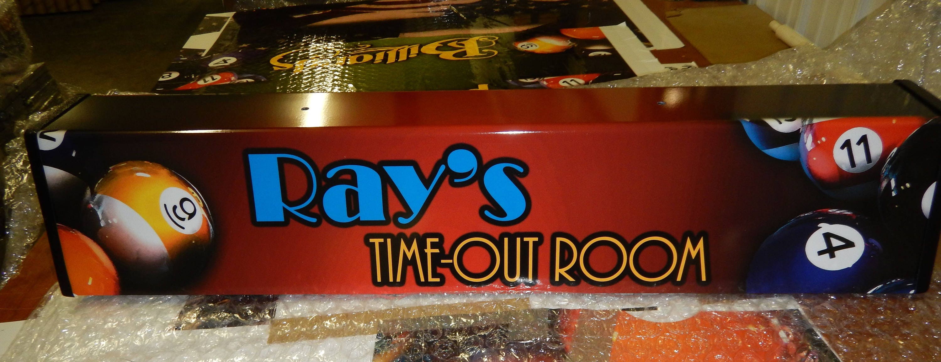 Personalized Backlit Pool Game Table Light, EASY! - Etsy