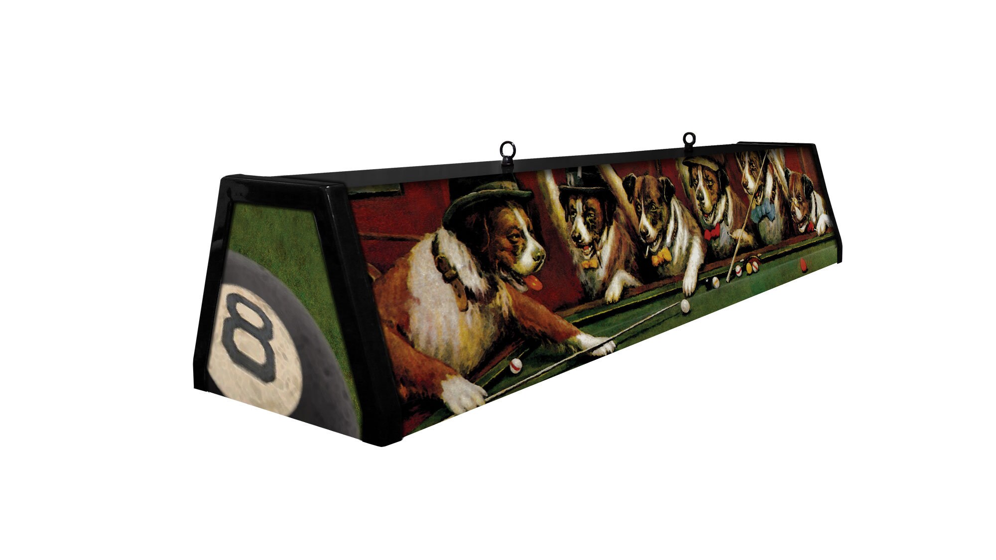 44 Pool Billiard Table Light DOGS PLAYING POOL Back - Etsy