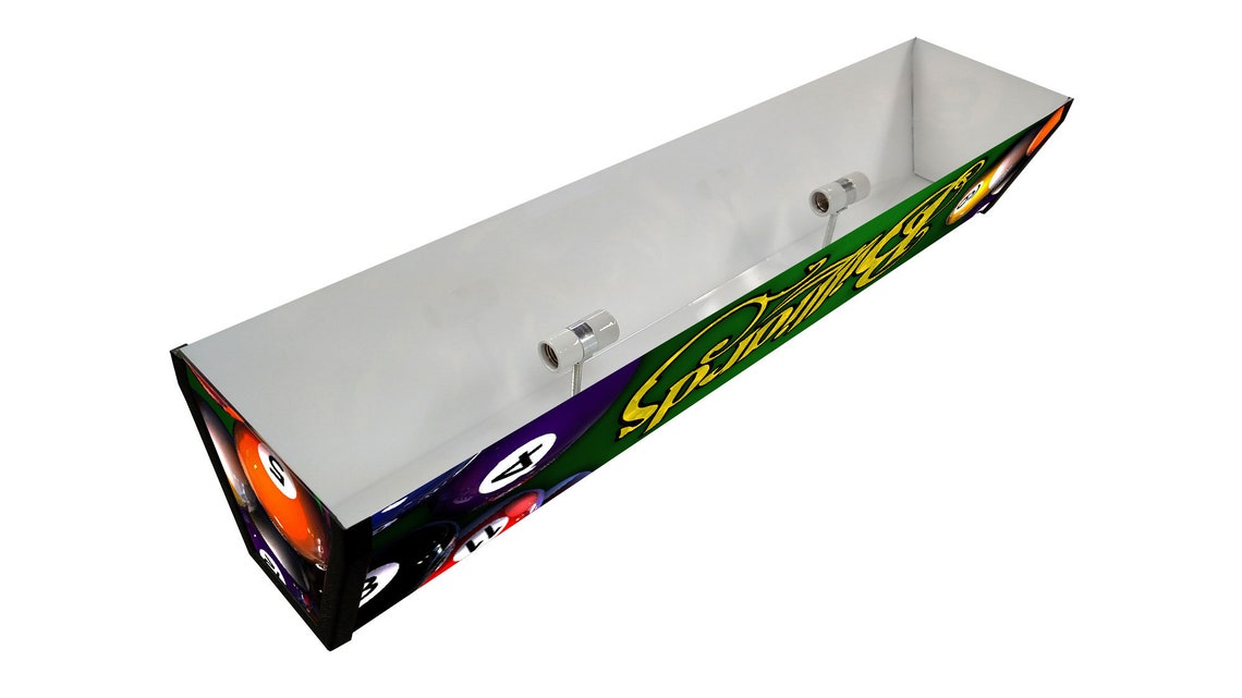 44" Pool Billiard Table Light, GREEN BILLIARDS, Back Lit Game Table ...