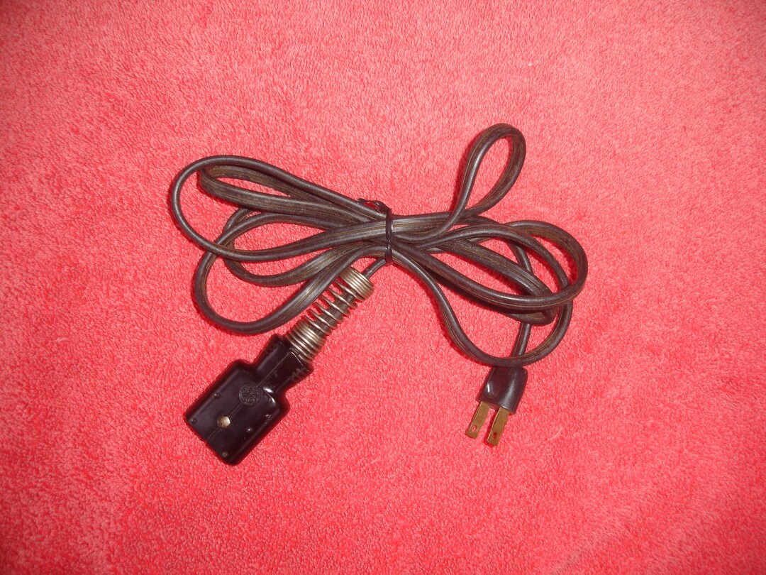 Vintage Percolator Power Cord Plug for 11/16" Pin Spacing, 72" Long ...
