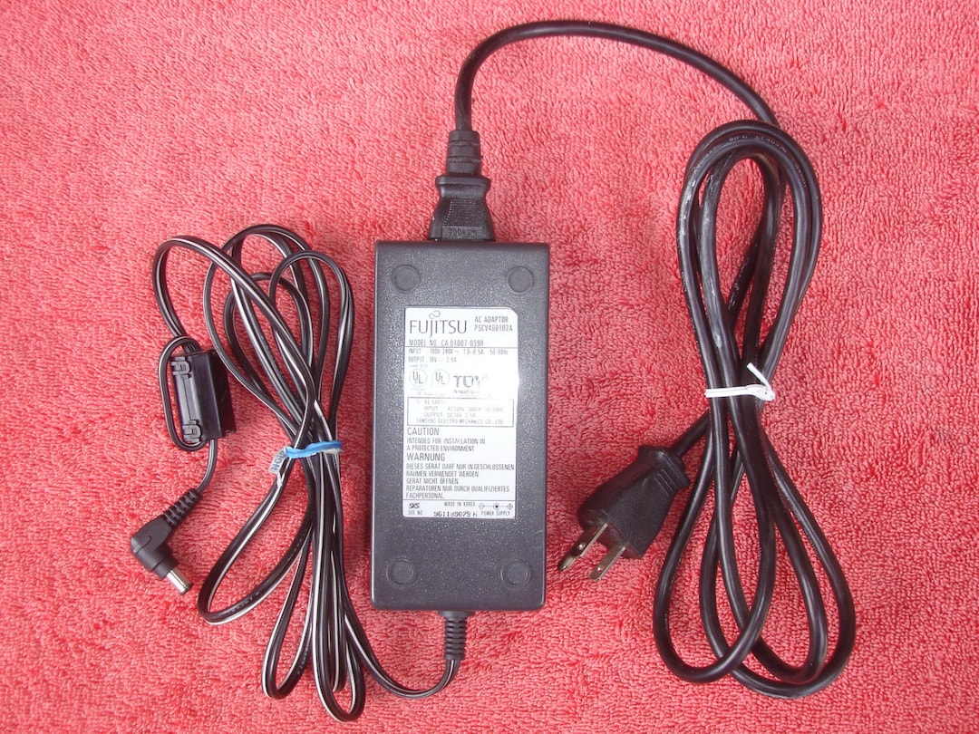 Fujitsu Laptop Power Supply Adapter Charging Cord 16 Volts Model Number ...