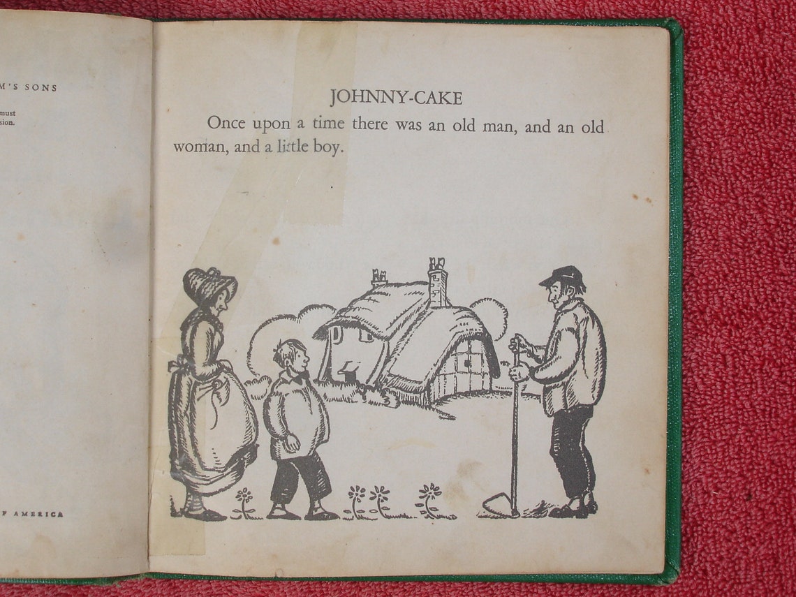 Johnny-cake 1933 Children's Story Book by Joseph Jacobs Hardcover ...