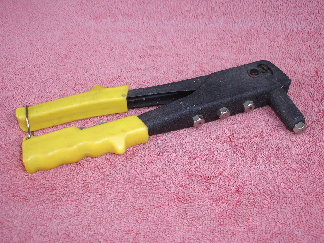Pop Rivet Installation Tool Heavy Duty Gun With 4 Different Size Nose ...