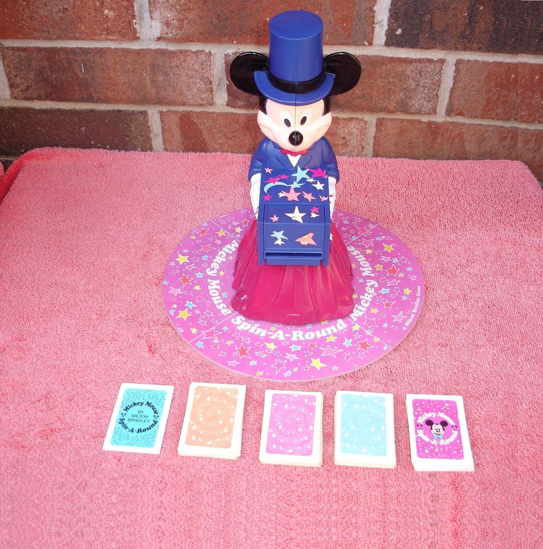Disney Mickey Mouse Spin A Round Game Milton Bradley MB 1986 - Etsy