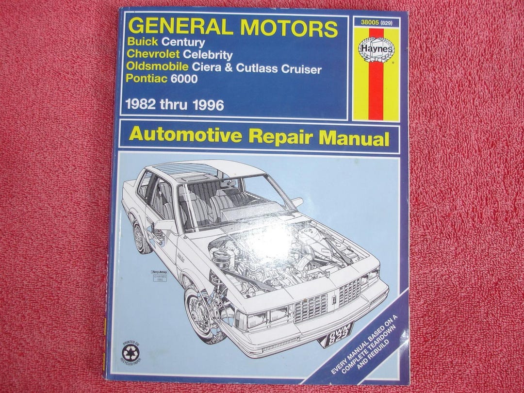 Haynes Buick Centry, Chevrolet Celebrity, Oldsmobile Ciera & Cutlass ...