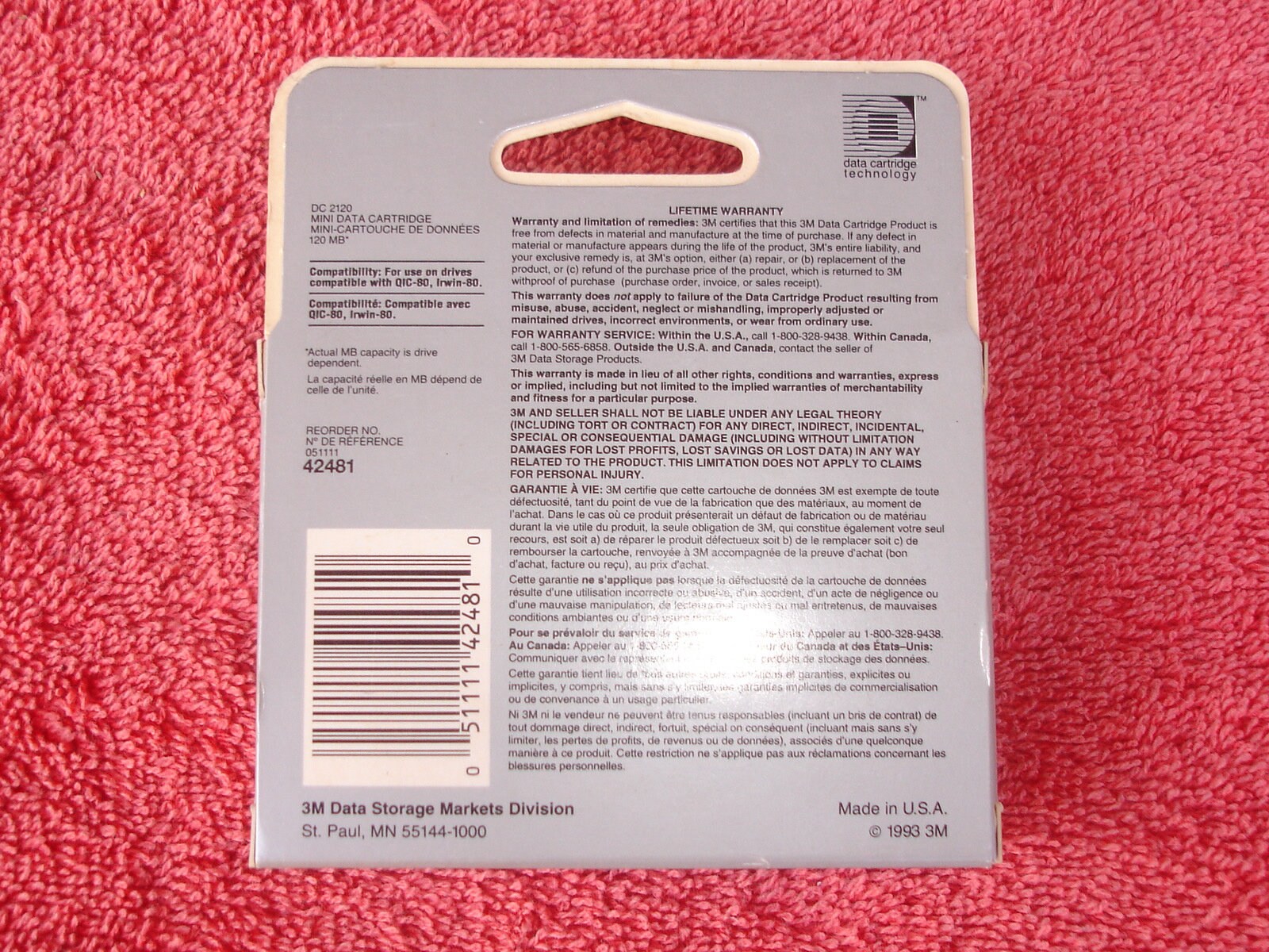3M Mini Data Cartridge 120MB DC2120 - Etsy