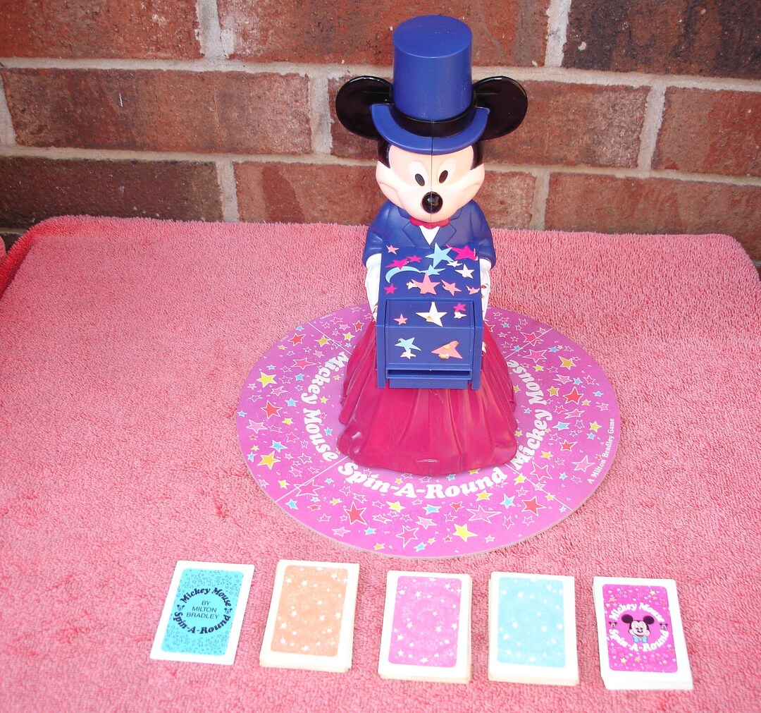 Disney Mickey Mouse Spin A Round Game Milton Bradley MB 1986 - Etsy