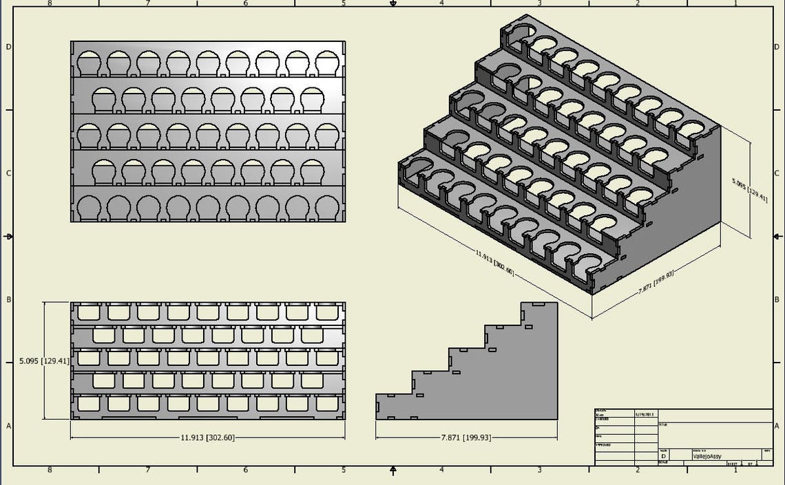Paint Rack 31mm Monument Hobbies Pro Acryl 22ml Bottles - Etsy