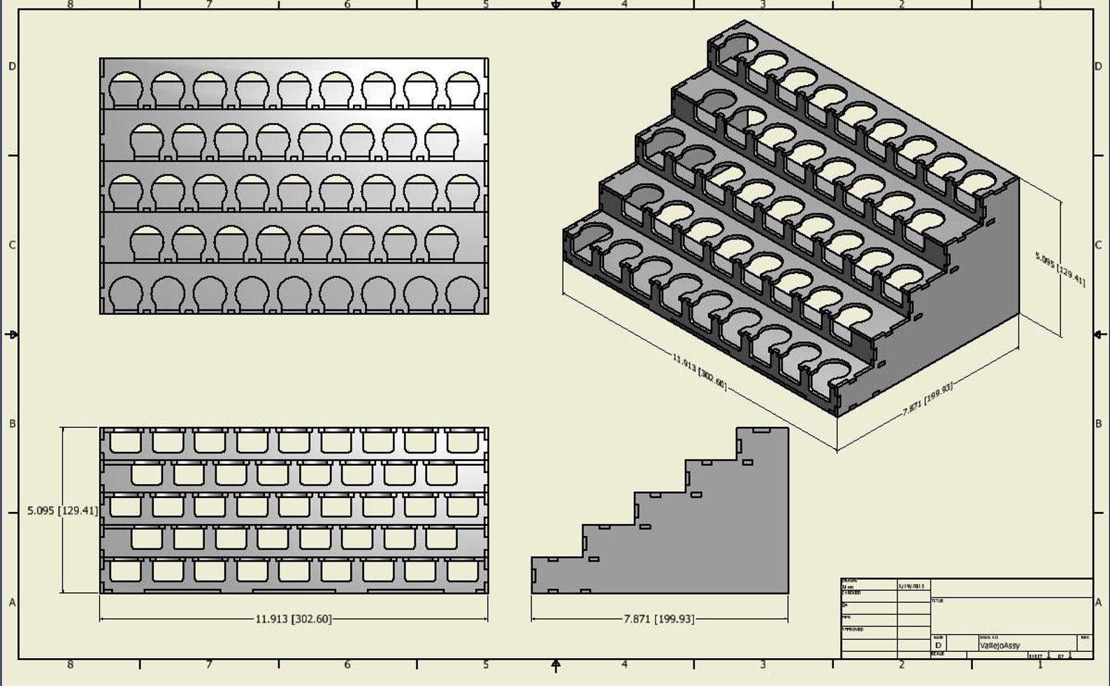 Paint Rack 31mm Monument Hobbies Pro Acryl 22ml Bottles - Etsy