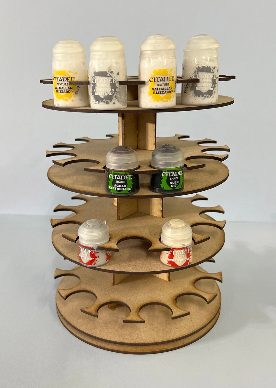 Rotating Paint Rack - for 34mm Paint Pots (GW, Citadel) - Etsy