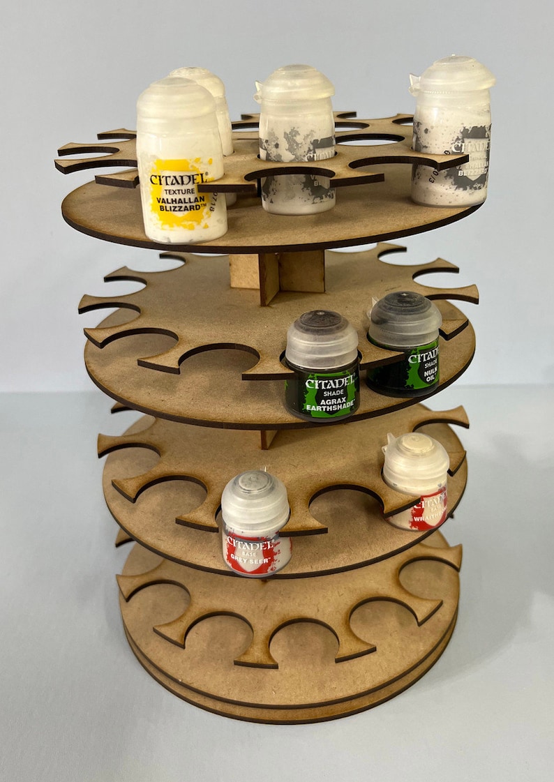 Rotating Paint Rack - for 34mm Paint Pots (GW, Citadel) - Etsy