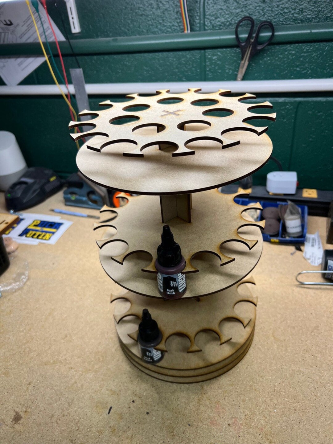 Rotating Paint Rack - for 22ml Pro Acryl Paints (31mm Dia) - Etsy