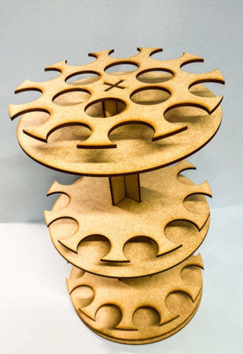 Rotating Paint Rack - for 2oz Craft Paints (apple Barrel, Folk Art, Etc ...