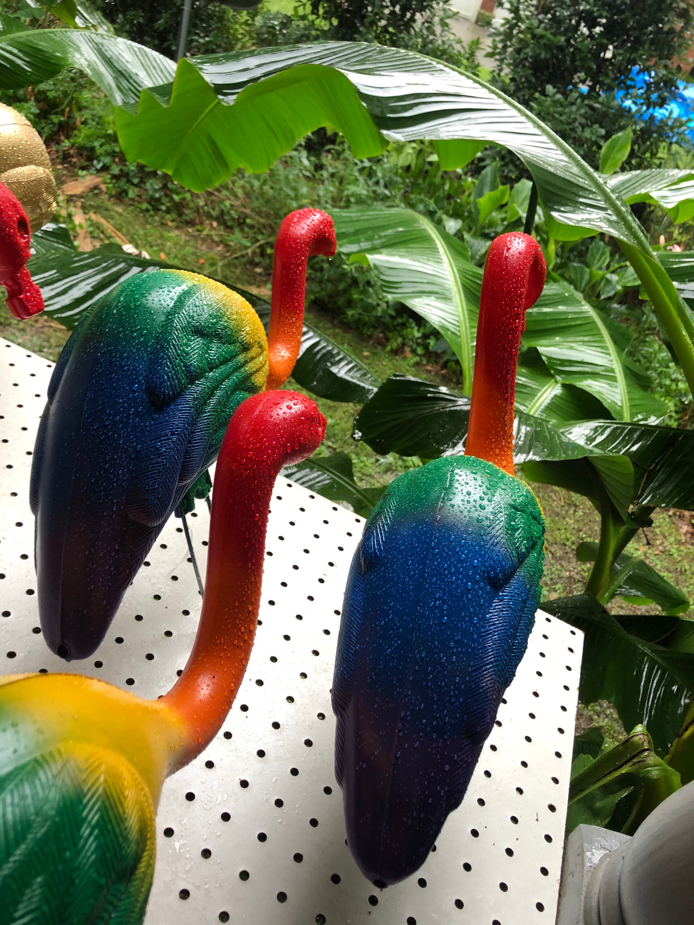 Glitter Rainbow Flamingo Pair | Etsy