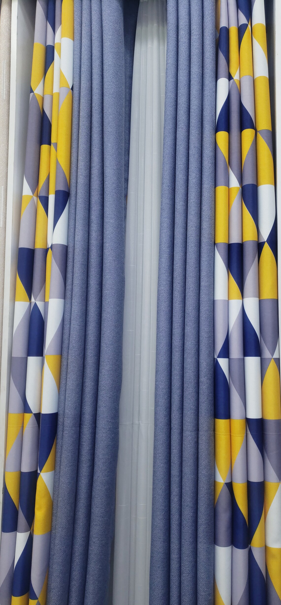 Beautiful and Neatly Made Double Sided Curtains Luxury Custom Size ...